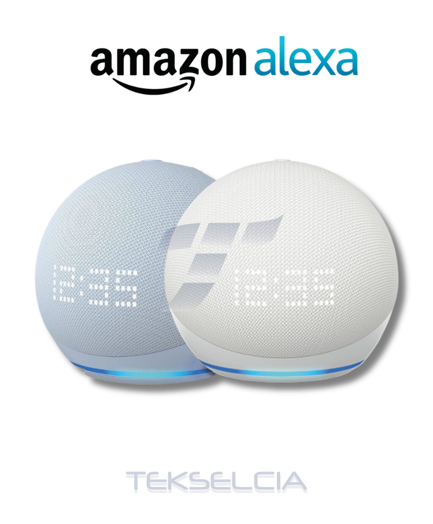 Echo Dot Alexa Edot-5Gen-R Generación Con Reloj | TEKSELCIA